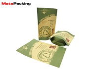 100% Biodegradable Kraft Paper Food Bags 0.12mm Thickness For Coffee / Snack