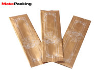 Side Gusset Foil Resealable Stand Up Pouches Glossy Heat Seal Moisture Proof 250g For Coffee