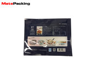 Custom Printed Vacuum Seal Food Bags Three Side Heat Seal With Clear Window