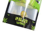 Mylar Stand Up Tobacco Cannabis Pouch with Zipper Reusable for Weed Moisture Proof Custom Print Window Front