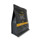 Mylar Flat Bottom Zipper Coffee Pouch Bag with Valve Moisture Proof Reusable Custom Printed